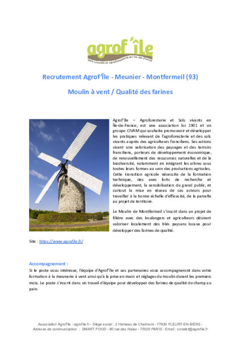 Agrof'ile – Structure de développement de l’agro-écologie Francilienne